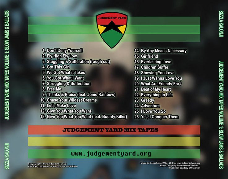 Sizzla Kalonji - Judgement Yard Mixtapes Volume 1 - Slow Jams and Ball
